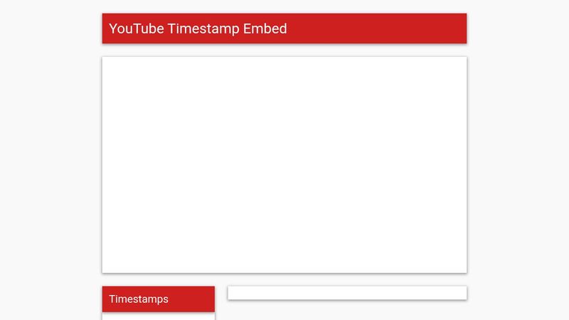 YouTube IFrame API Demo