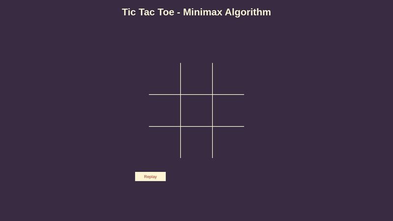 Tic Tac Toe - MiniMax AI