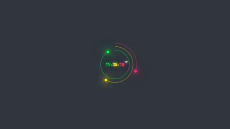 Amazing Working Digital Clock Using Html Css Svg And Javascript 02 Simple Javascript Projects