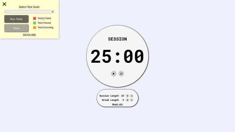 25+5 Clock (freeCodeCamp Project)