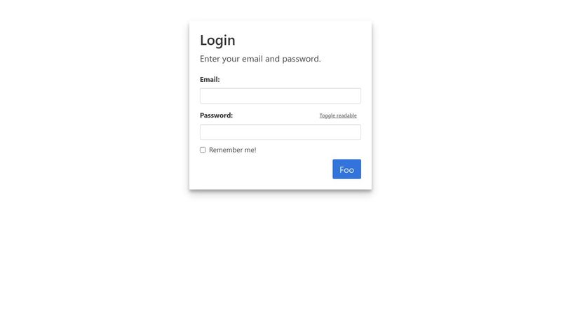 A11y Vue Login Form