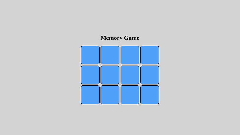 JavaScript - Memory Game