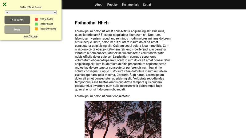 CodePen Home FCC: Tribute Page