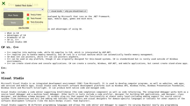 FCC Technical Documentation Page