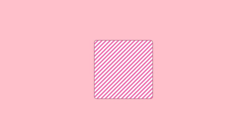 Diagonal stripe border effects