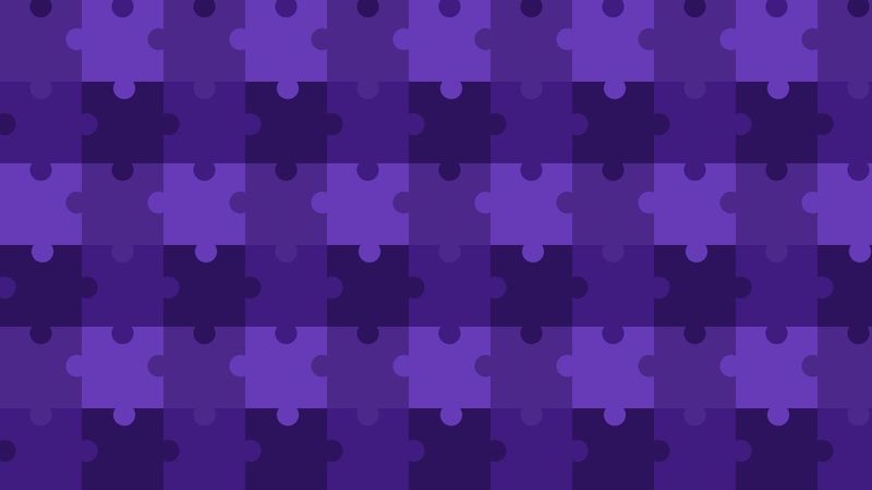 Puzzle Four Pieces Tessellated Pattern - No Div - Pure CSS