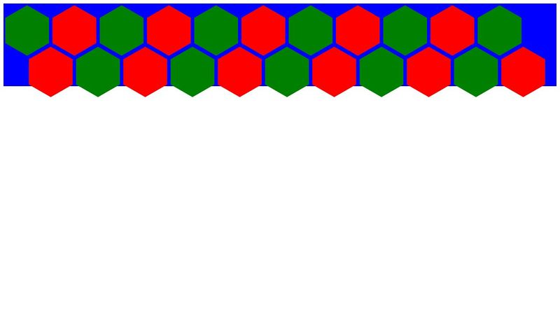 Responsive hexagon grid