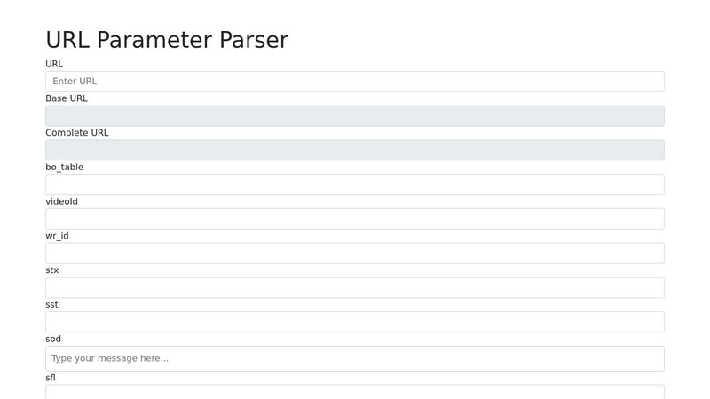 URL Parameter Parser