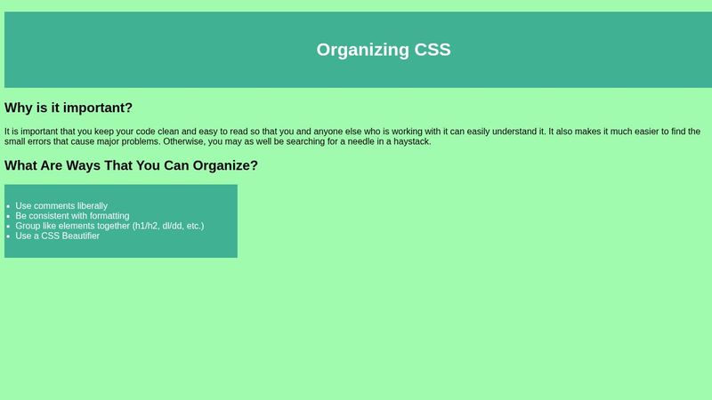 Introduction to CSS [Section 5]