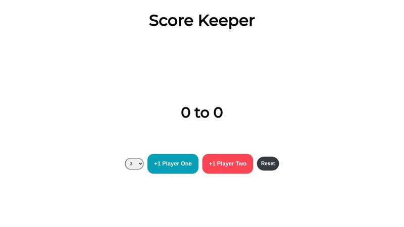 Simple Score Keeper