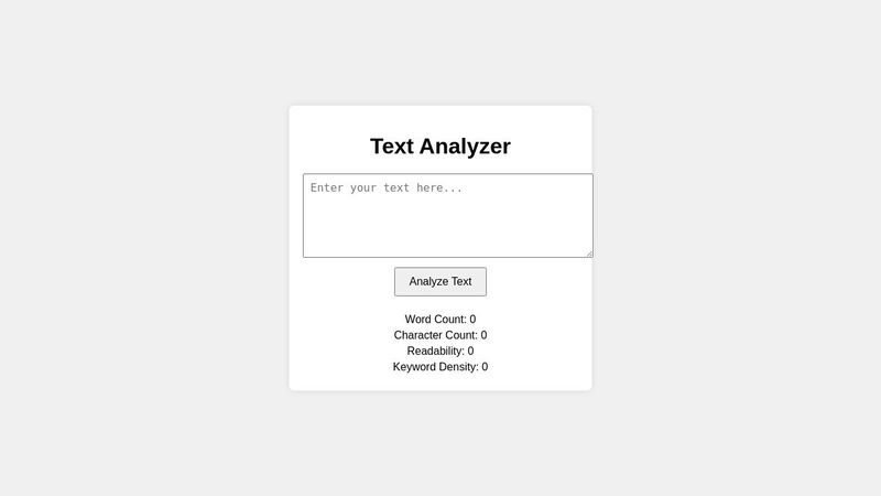 Text Analyzer