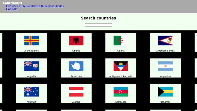 Countries Flags Filter