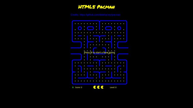 HTML5 Pacman