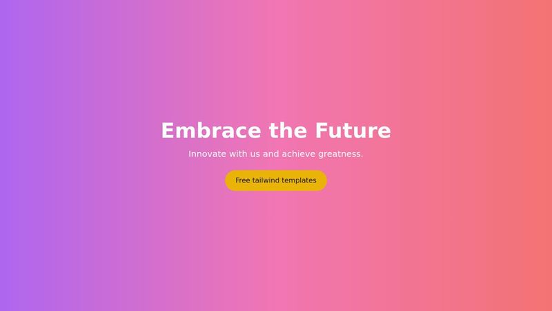 Tailwind css Hero with Gradient Overlay