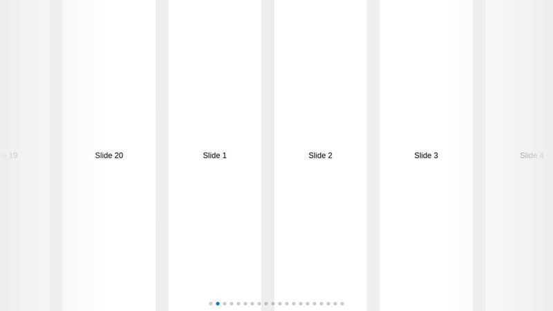 Swiper example - infinite loop without delay
