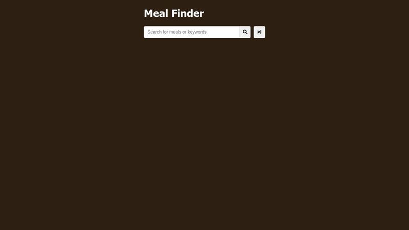 8. Meal Finder