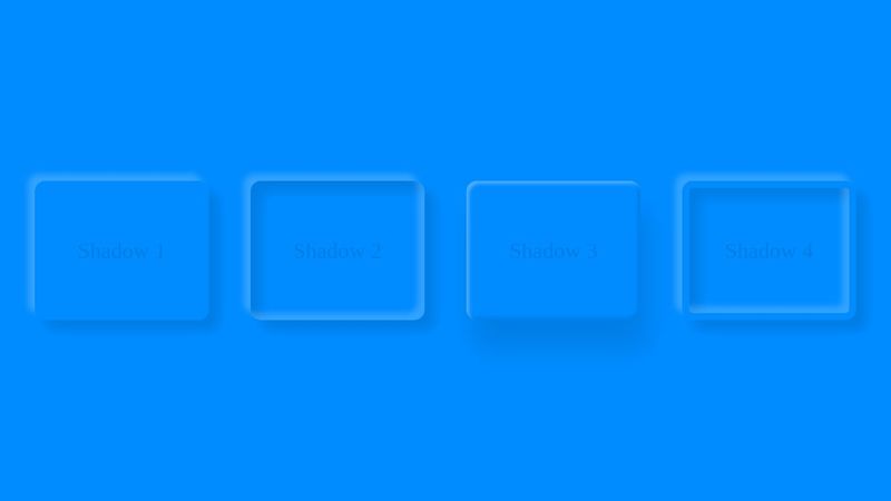 Neumorphism in box shadow