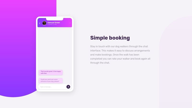 Chat app CSS illustration