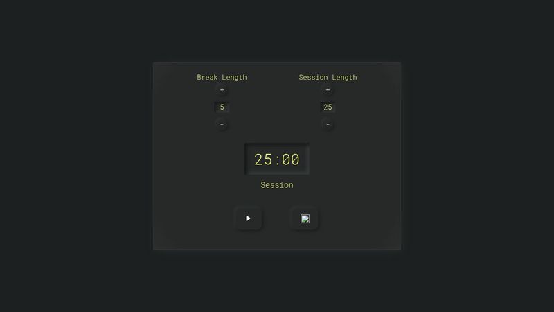 React 25 + 5 clock