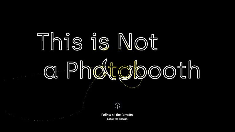 Interactive particles text create with three.js