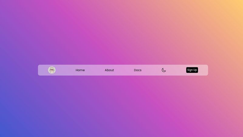 Glassmorphic Nav Bar
