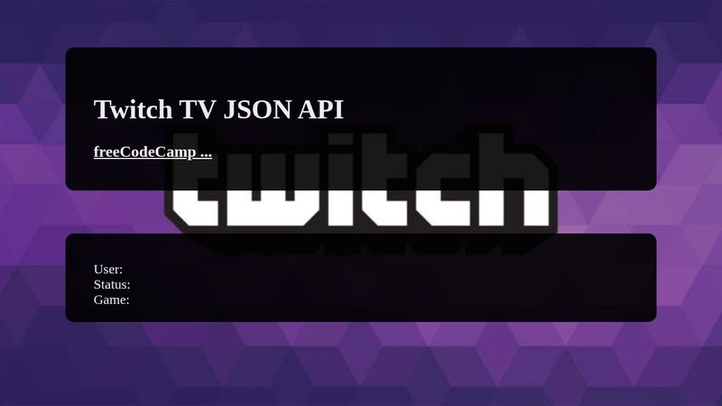 Twitch Json Api