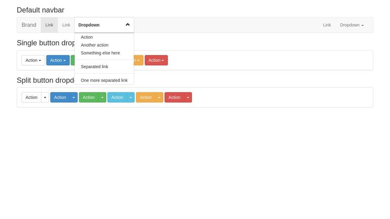 Bootstrap Drop Down Button