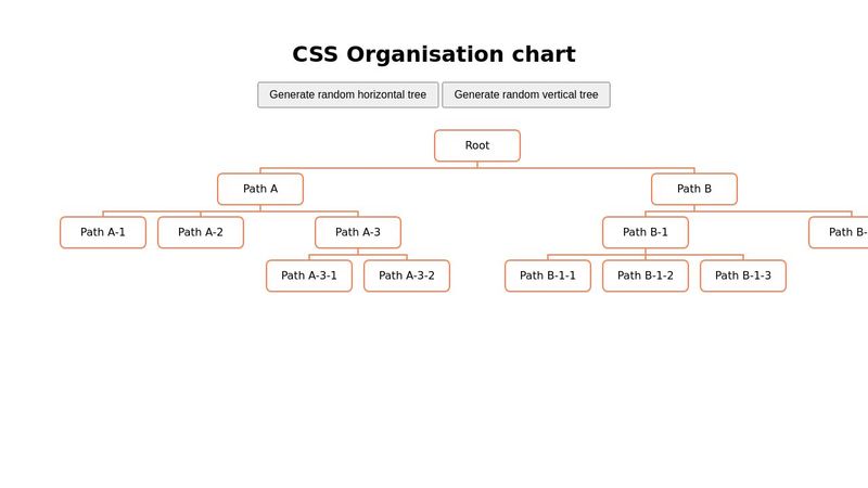 CSS organisation chart