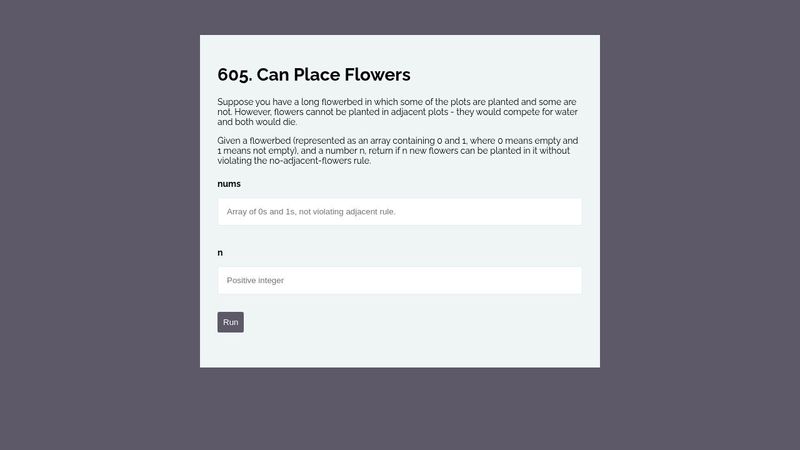 605. Can Place Flowers