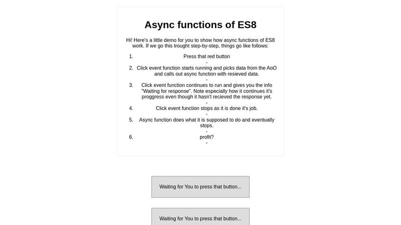 ES 8 async functions