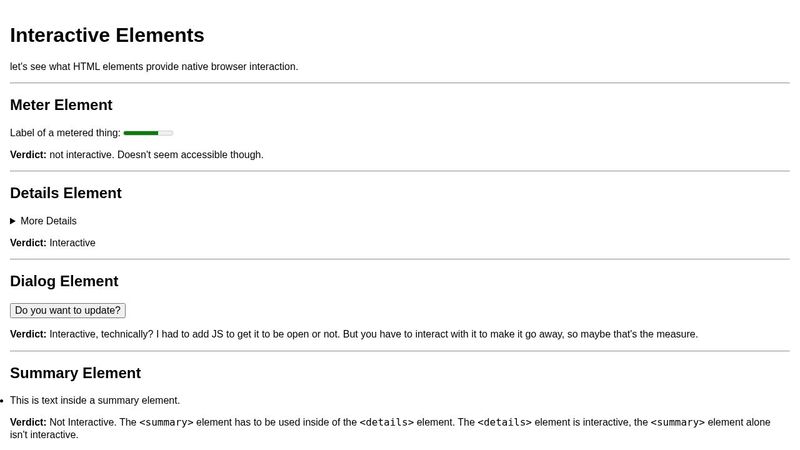 [A11y] Interactive Elements...or is it?
