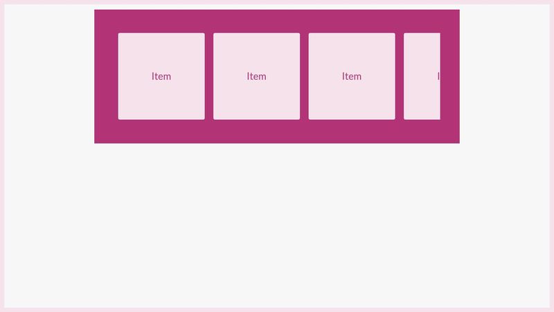 Flexbox horizontal scroll