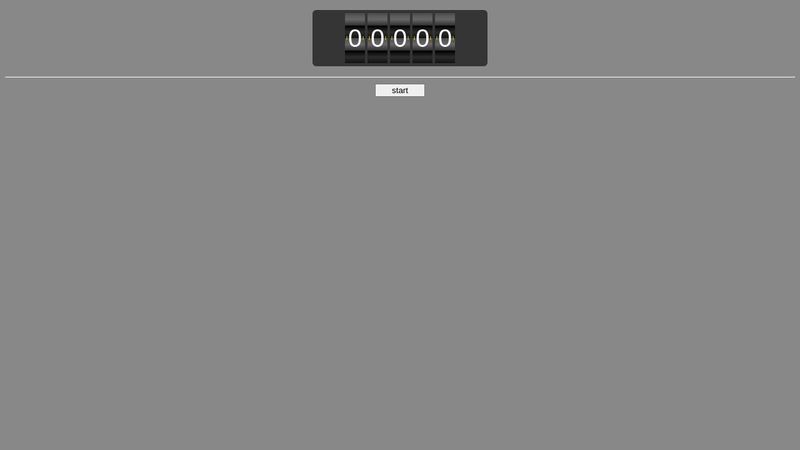 3D Counter: CSS + javascript