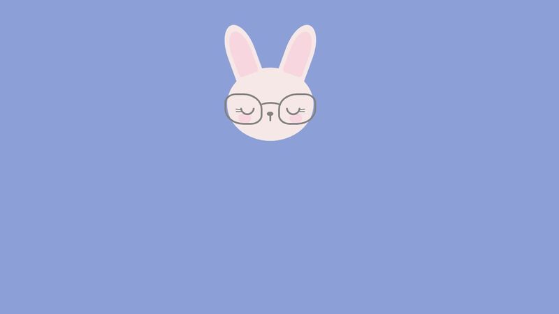 Bunny with Glasses | Pure CSS