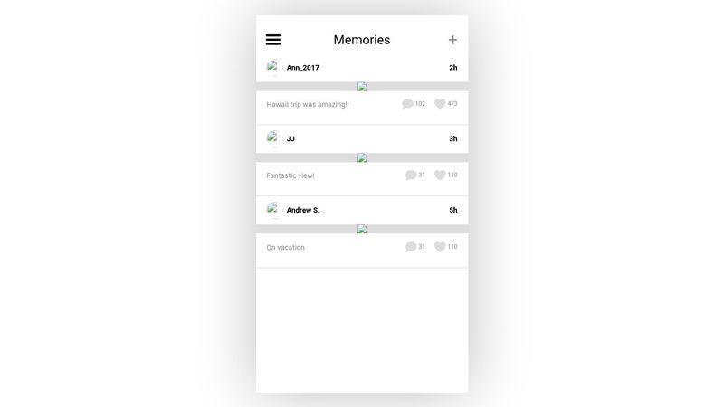 Social Media App design