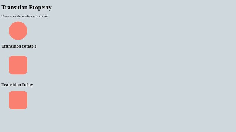 CSS Transition Property