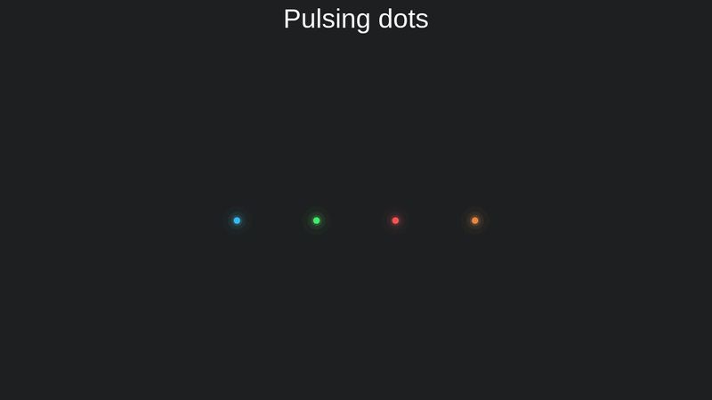 Pulsing dots