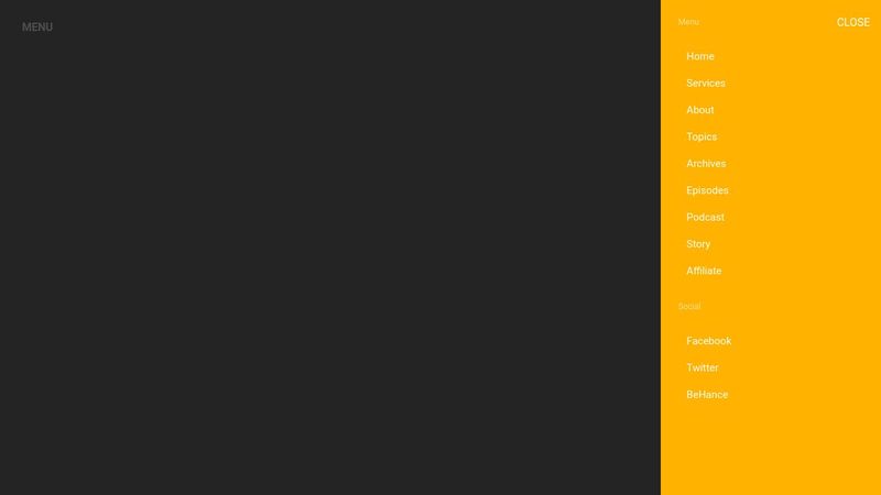 Off-Canvas Nav Example