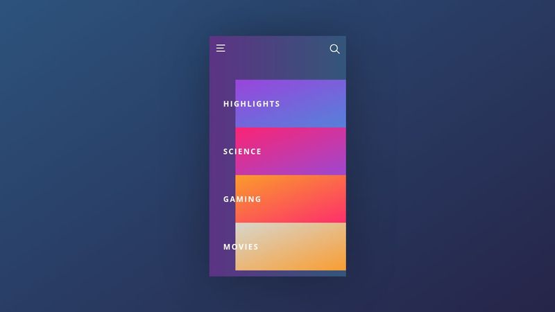 News App Concept with CSS Variables