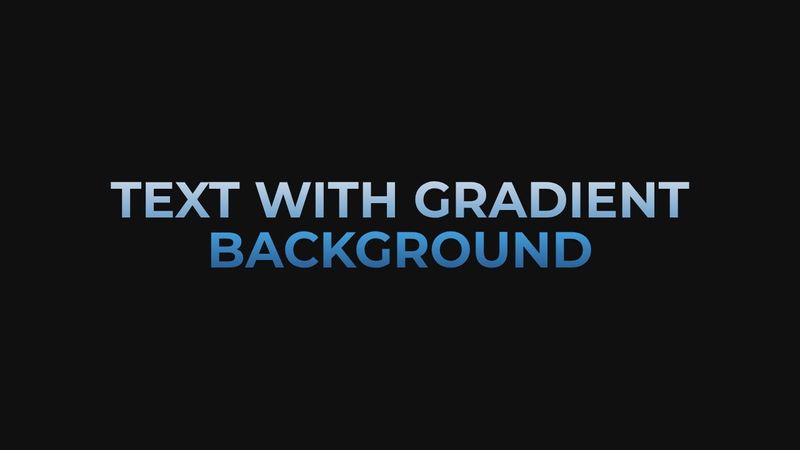 CSS Gradient Text Background