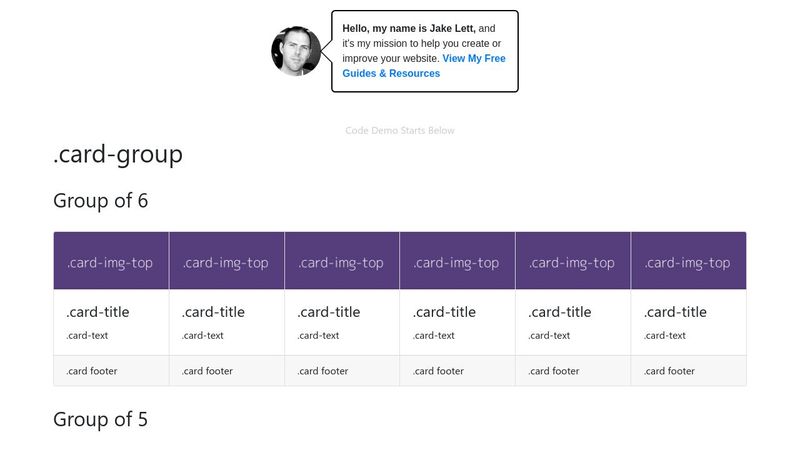 Card Group - Bootstrap 4