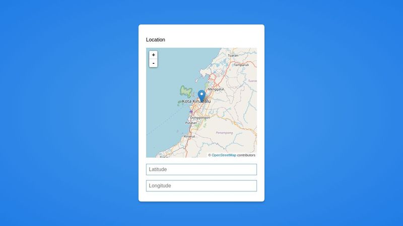 Leaflet Draggable Marker Example