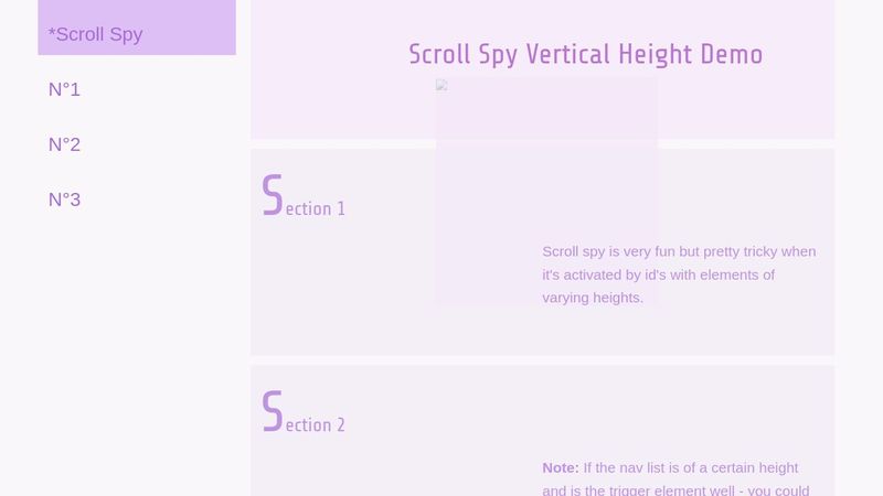 Quick Bootstrap ScrollSpy Demo