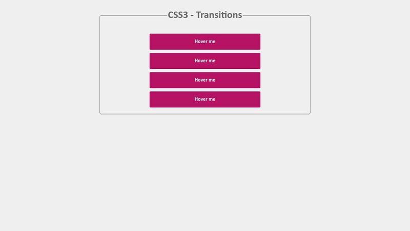 CSS3 - Transitions