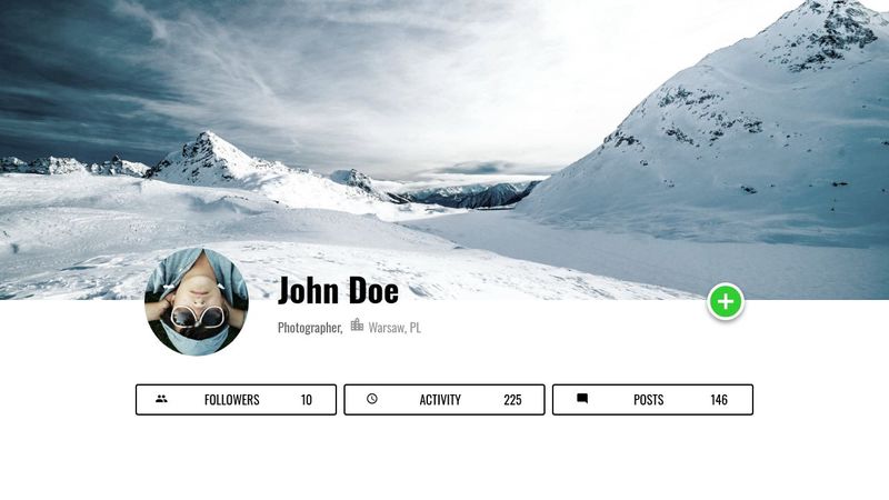 React Daily UI #006: User Profile