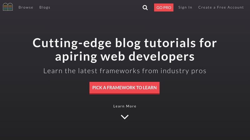 Command.io | Blog Tutorial Site Landing Page | Inspired by Egghead.io