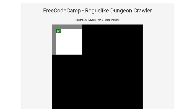 FreeCodeCamp Roguelike Dungeon Crawler
