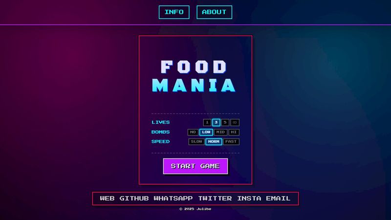Food Mania! - Fluit Ninja Clone (HTML5 Canvas Game)