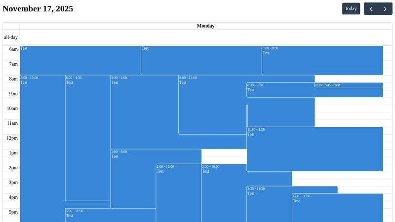 Events missing in FullCalendar 6