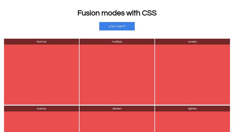 Css blend modes
